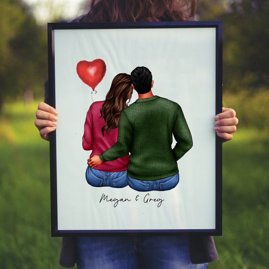 Personalized Couple and Friend SVG PNG JPEG File , Custom Couple Gift ...