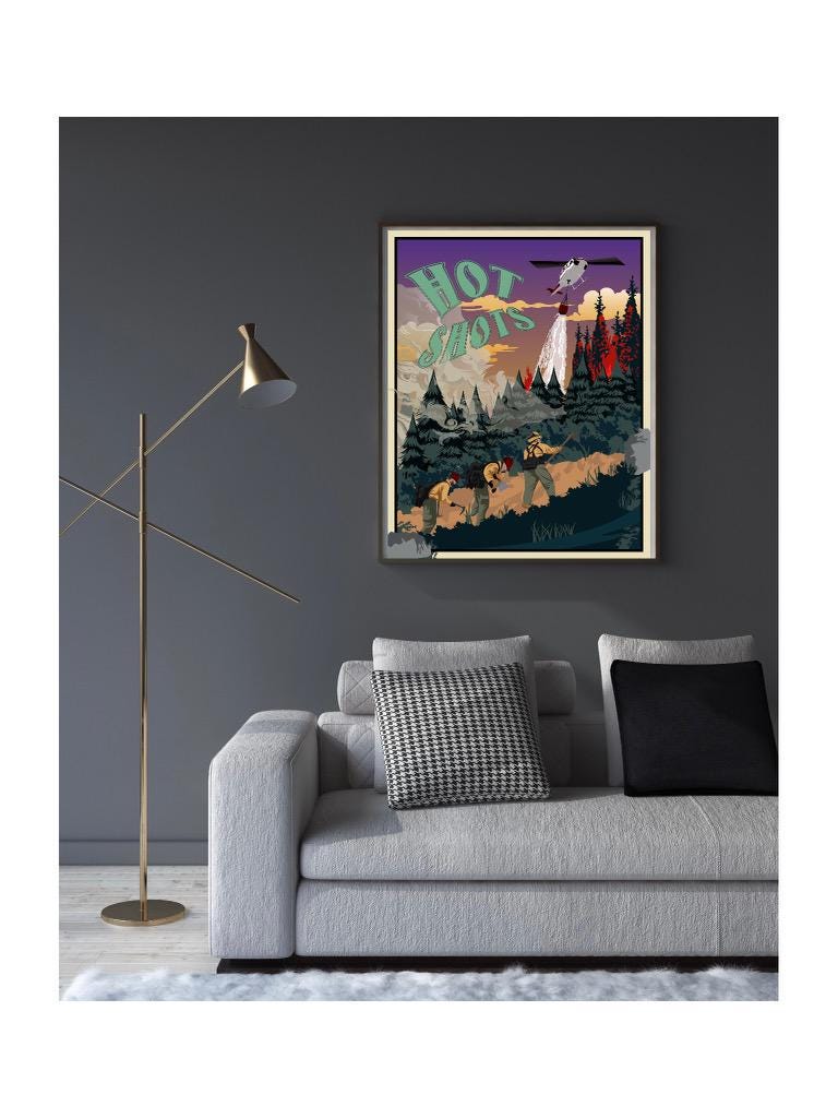 Wildland Hotshots | Wildland Firefighter | Firefighter Poster ...