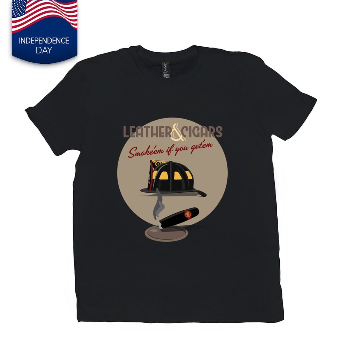 Leather & Cigars Smokeem If You Gotem Firefighter T-shirt Smoke Eater ...