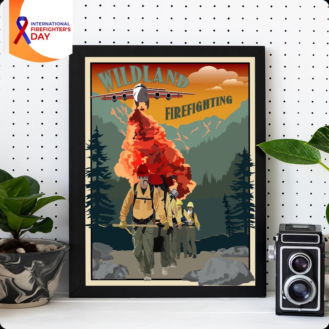 Wildland Firefighter | Firefighter Poster | Firefighter Gift ...