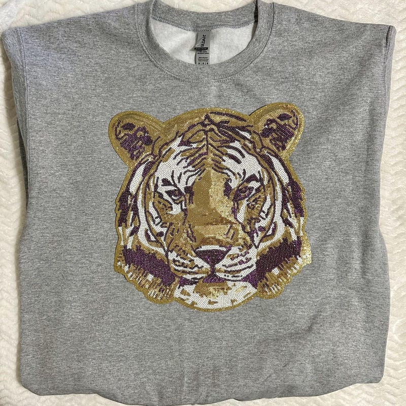 Tiger Sequin Patch - Etsy