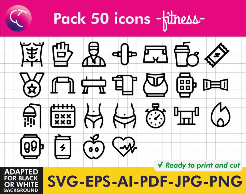 Pack 50 Icons "fitness" - Adult Industry Onlyfans Ideas | Onlyfans ...