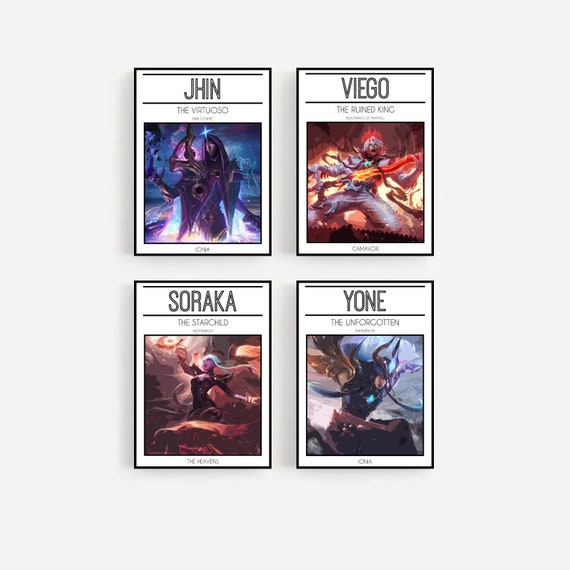CUSTOM League of Legends Poster Any Champion Any Skin A3 | Etsy