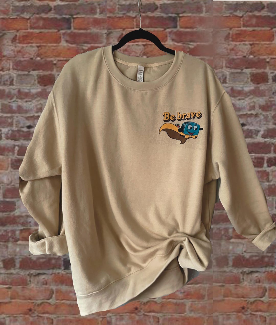 Be Brave Little Toaster, Inspirational 90's Nostalgia Crew Neck - Etsy