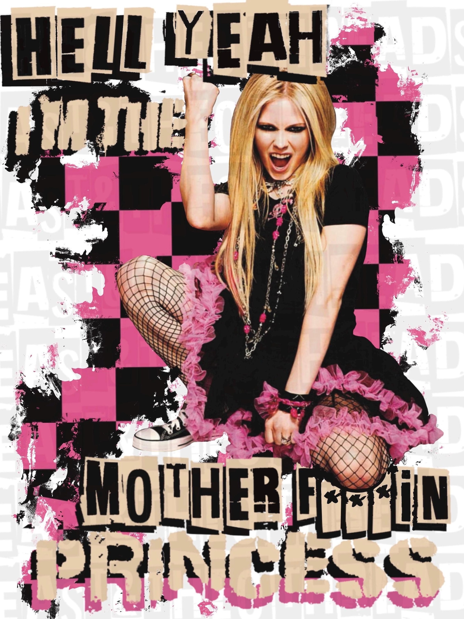 Avril Lavigne Concert PNG Hell Yeah the Princess - Etsy