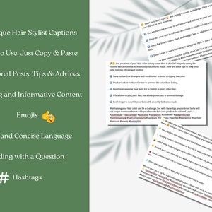 Hair Stylist Social Media Captions, Ready to Use Instagram Posts for ...