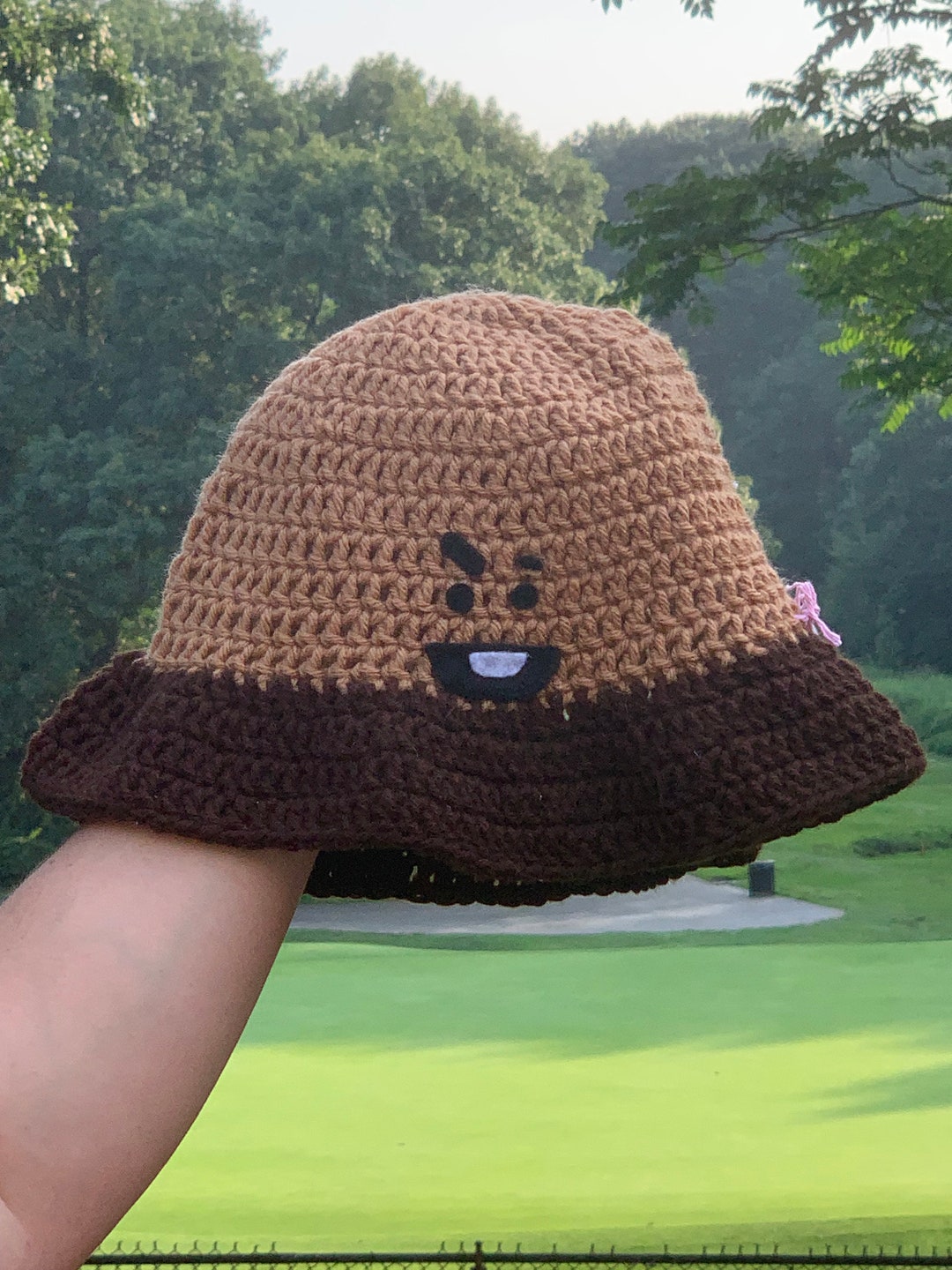 Crochet Cute Bt21 Shooky Inspired Bucket Hat Handmade Bts - Etsy