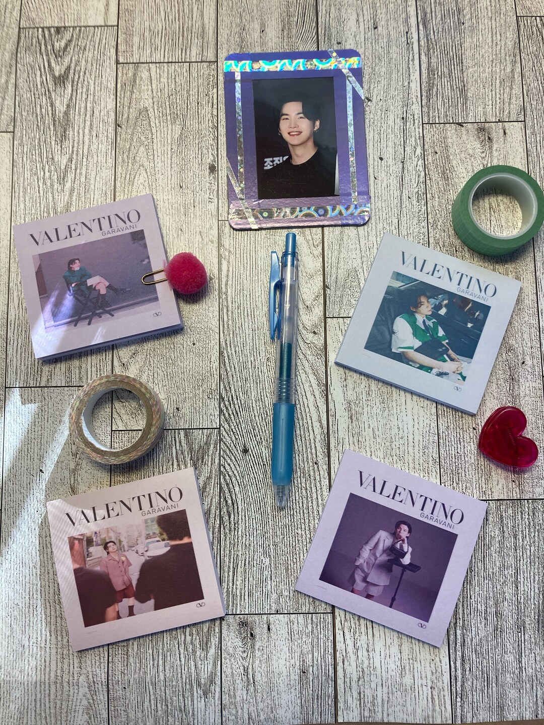 BTS Suga Post It Brand Sticky Notes Kpop Stationery Scrapbooking ...