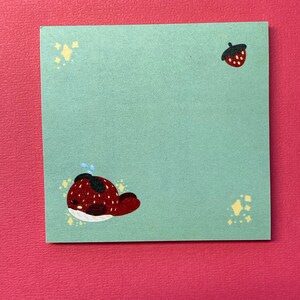 Cute Strawberry Whale Design Post It Notes Brand Sticky Notes From Work ...