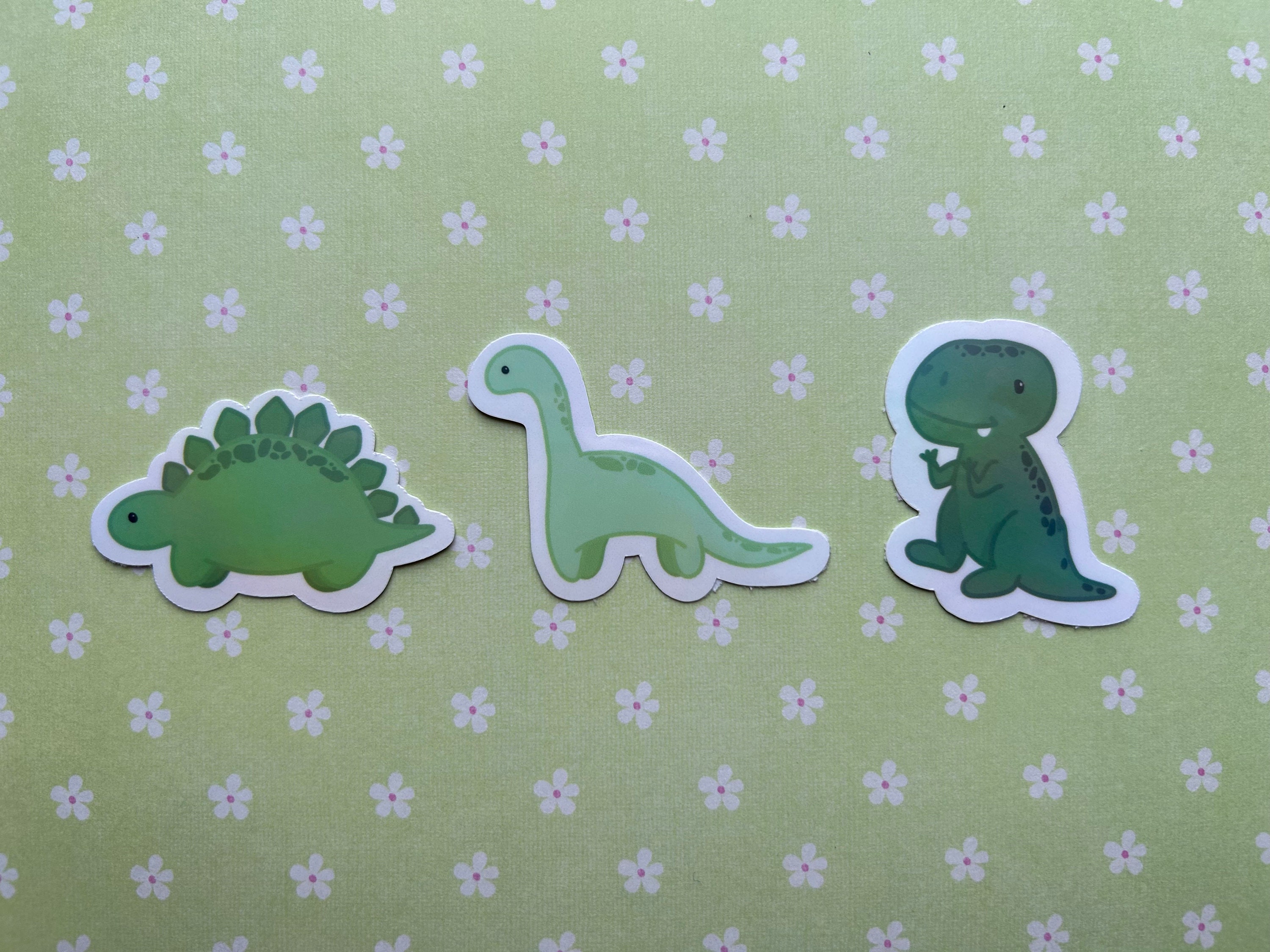 Cute Handmade Dino Dinosaur Sticker Pack Holo Holographic Sticker ...