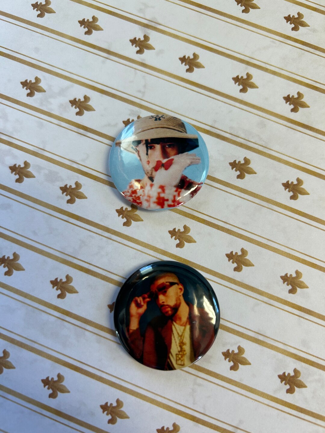 Bad Bunny Buttons Pins Set of 4 Pack - Etsy