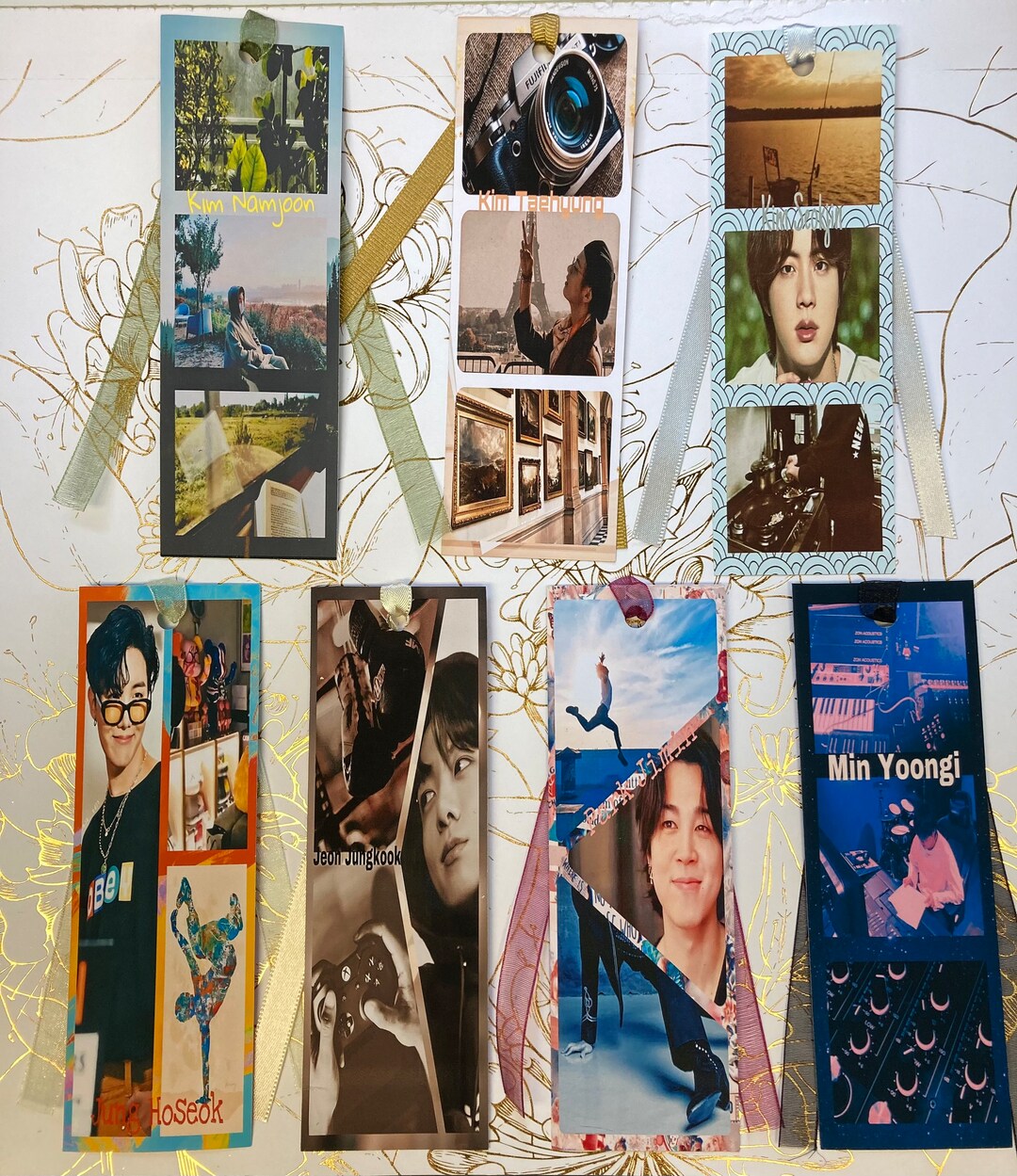 BTS THEMED BOOKMARKS Bts Army Aesthetic Bookmarks Books Reading - Etsy