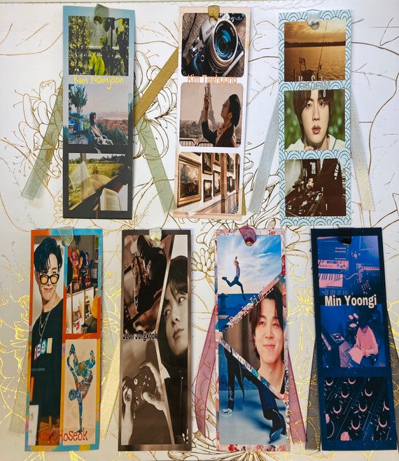 BTS THEMED BOOKMARKS Bts Army Aesthetic Bookmarks Books | Etsy