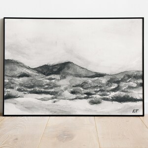Open Field Abstract Landscape PRINTABLE Painting Vintage Style DIGITAL ...