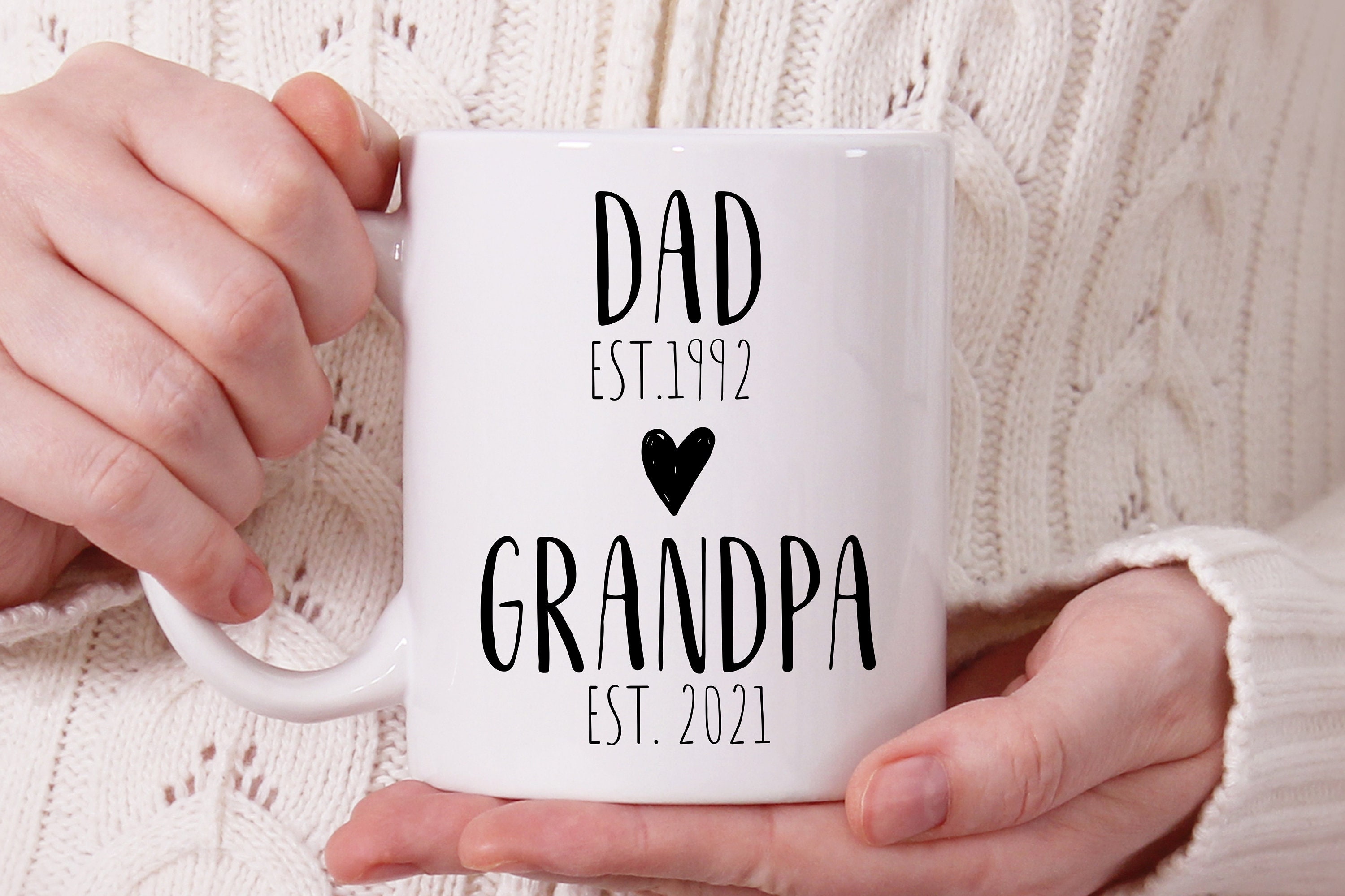 New Grandpa Gift Dad to Grandpa New Grandpa Mug New - Etsy