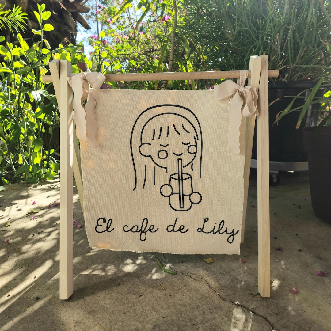 Personalized A-frame Business Sign: Custom Logo Cotton Canvas Market ...