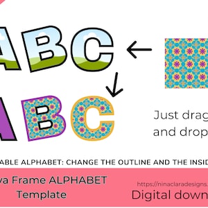 Alphabet Drag and Drop Frame Bundle - Etsy