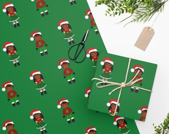 African American Christmas Wrapping Paper - Etsy