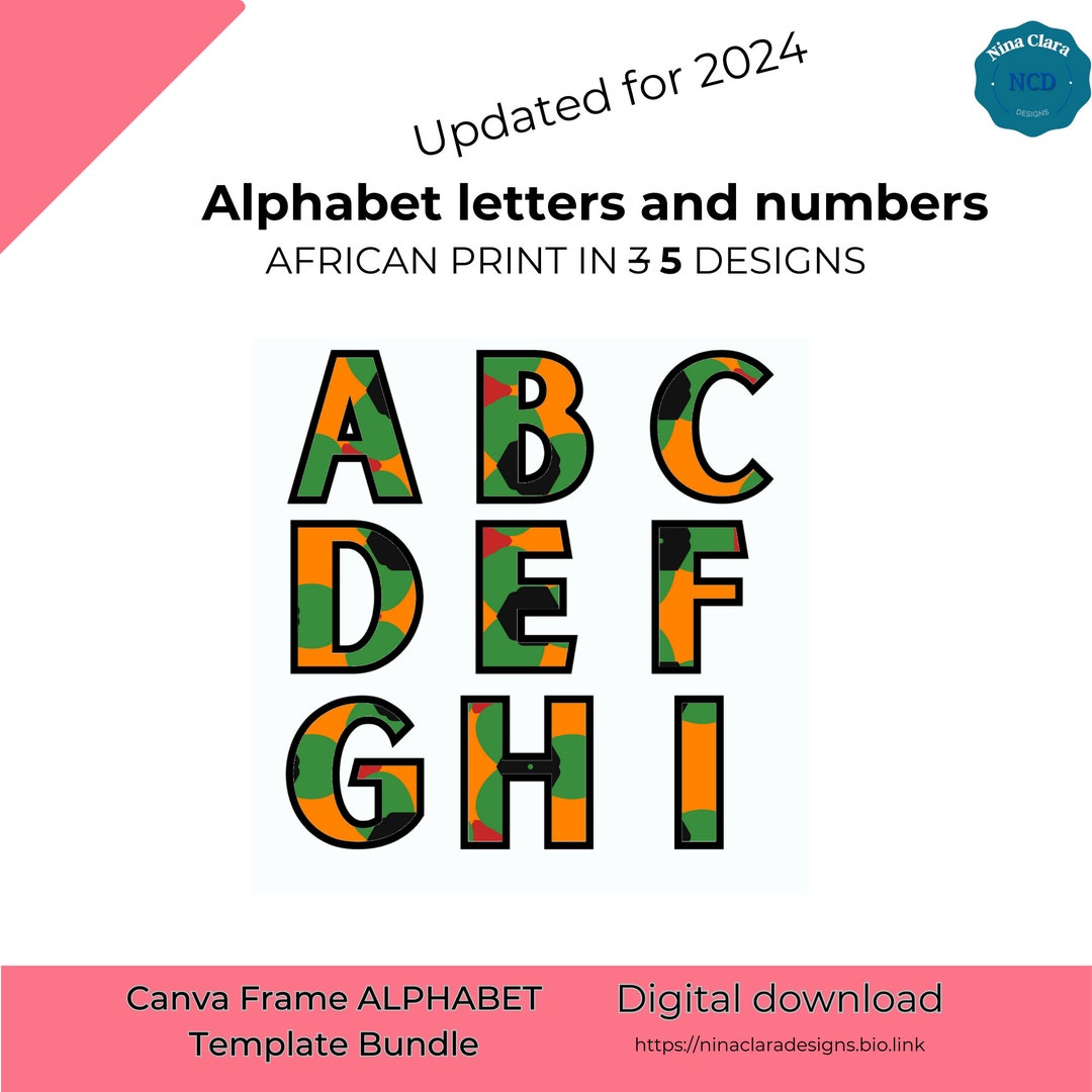 Letras del alfabeto africano: Decoración para el aula (Descarga digital ...