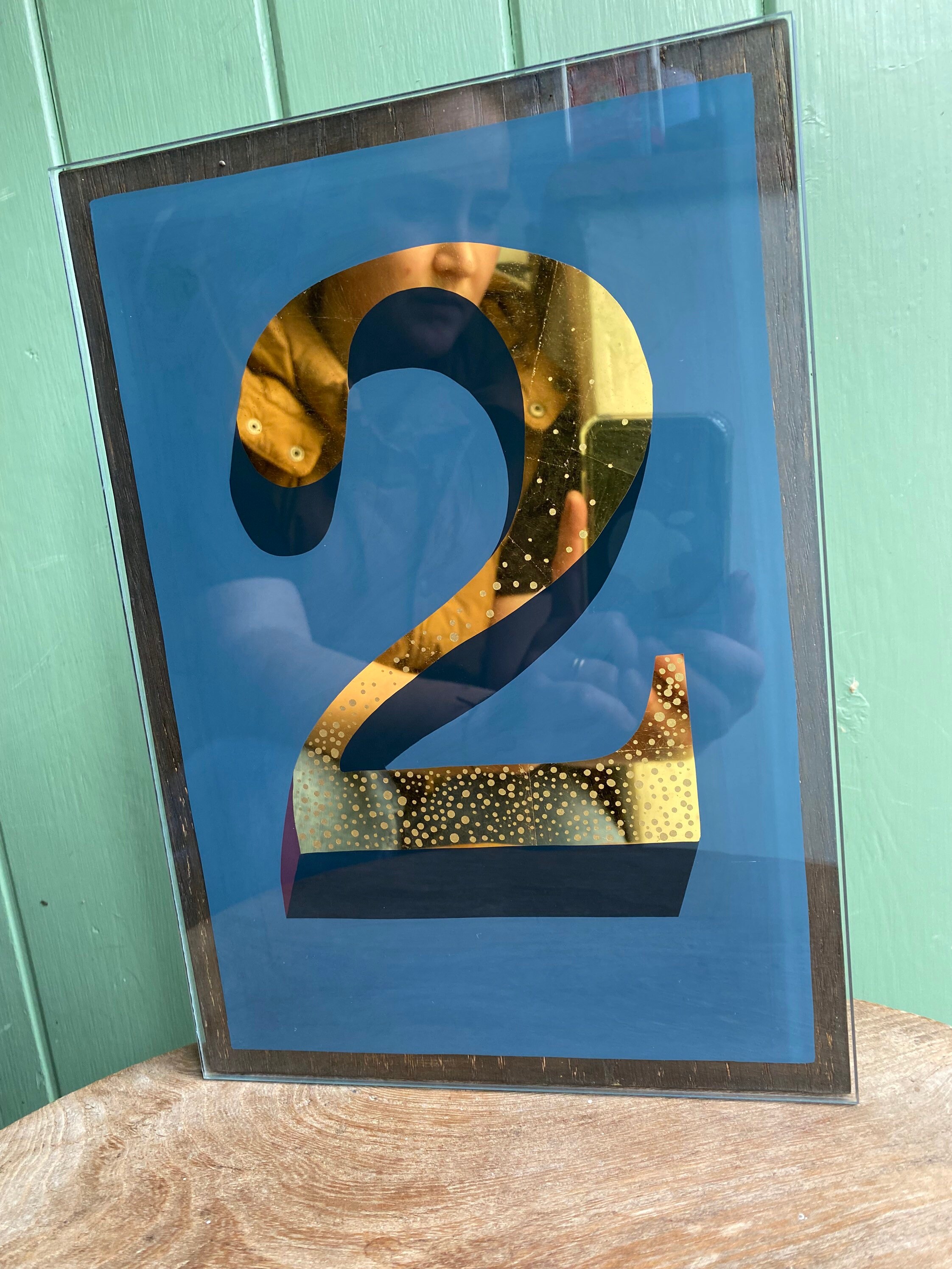 Bespoke Glass House Number Sign. - Etsy