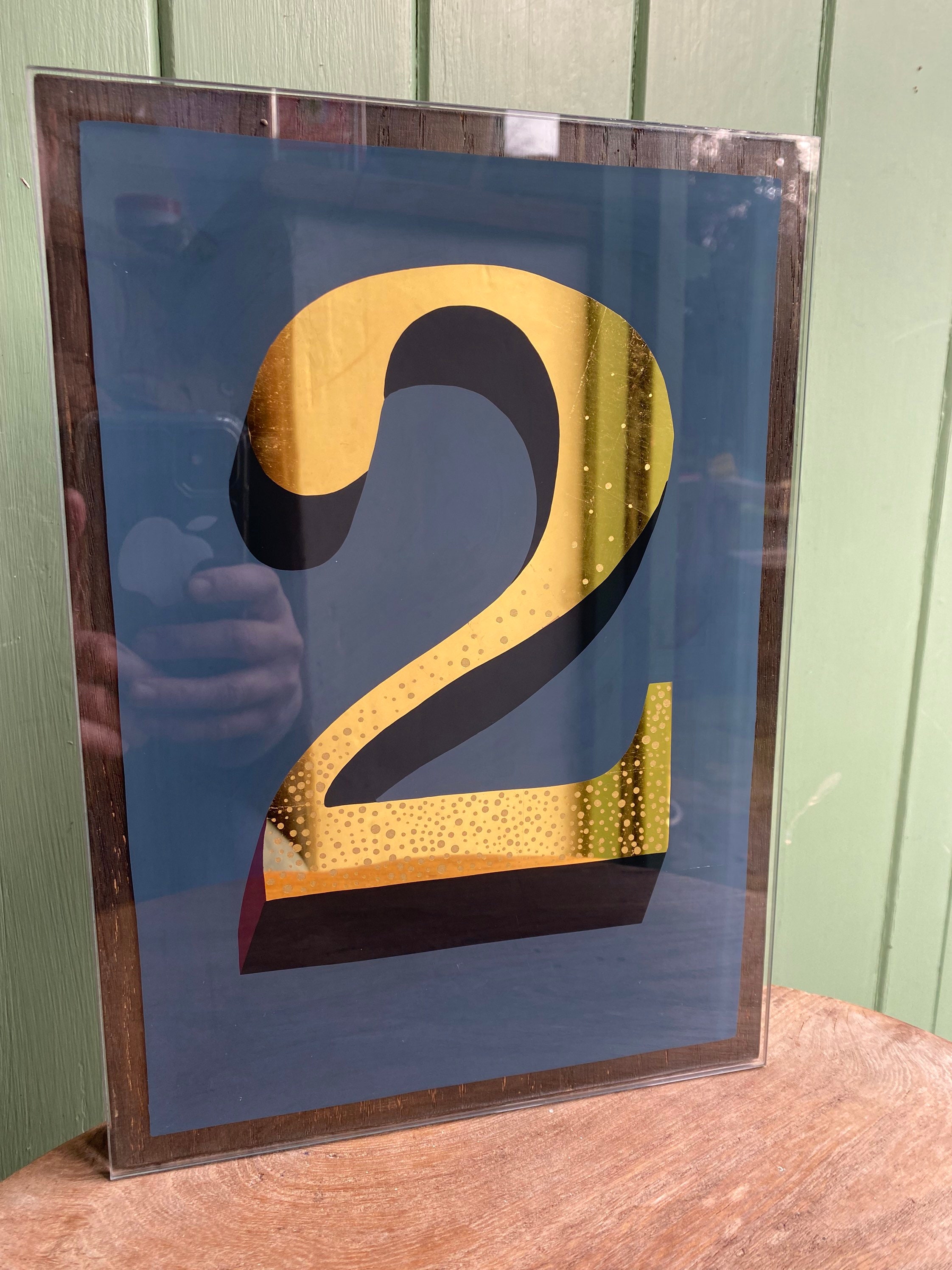 Bespoke Glass House Number Sign. - Etsy