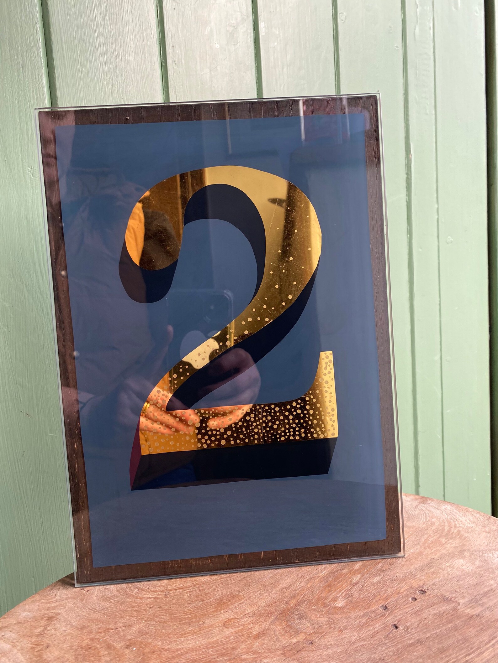 Bespoke Glass House Number Sign. - Etsy
