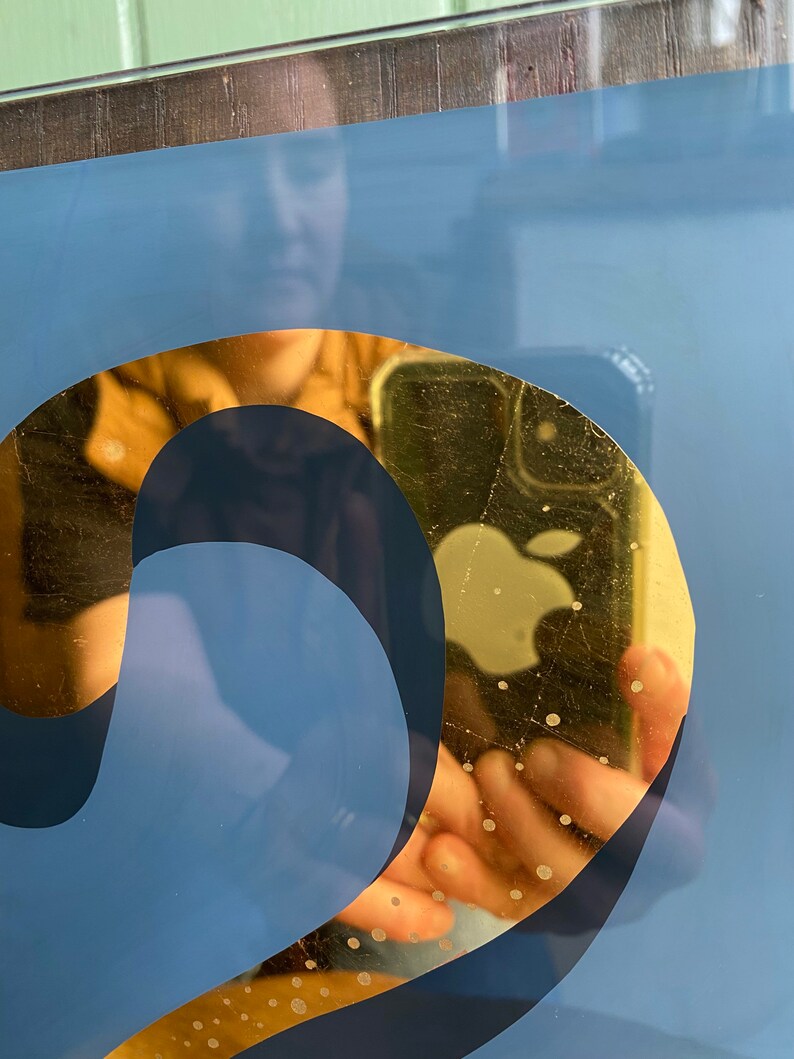 Bespoke Glass House Number Sign. - Etsy