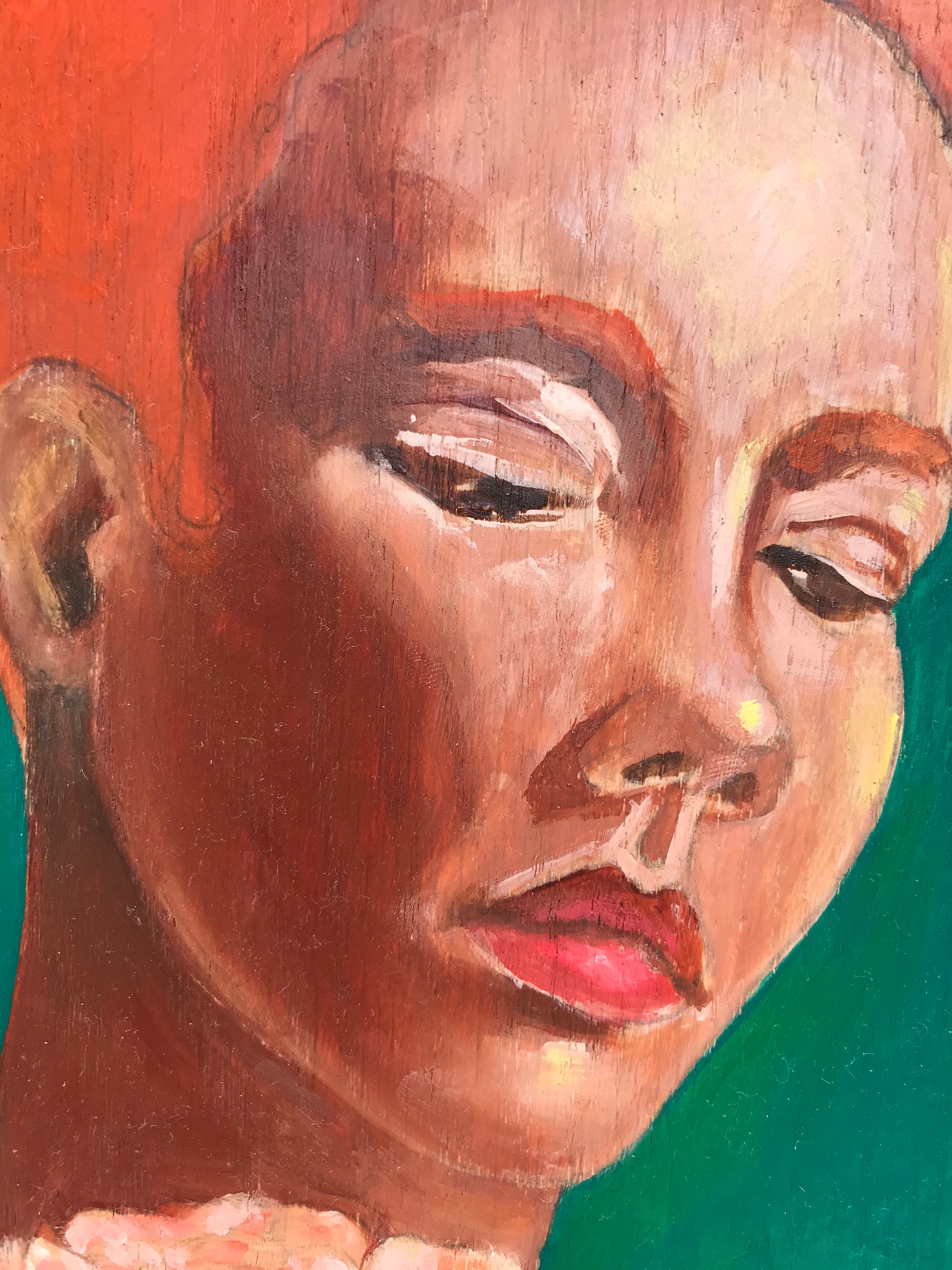 Original African American Art Maud Oil on Wood World - Etsy