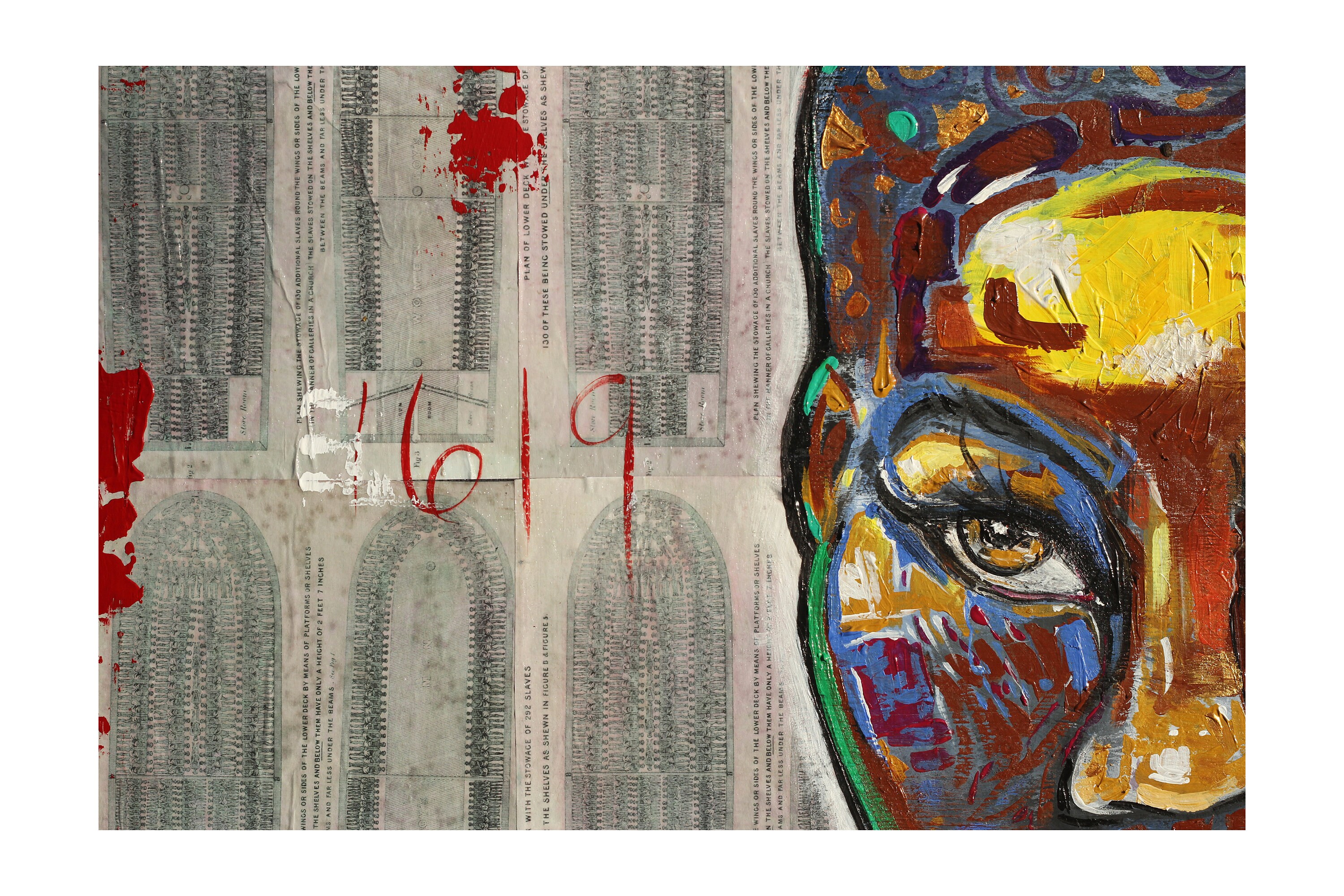 Original African American Art - Reparations Now! - Mixed Media on Wood ...