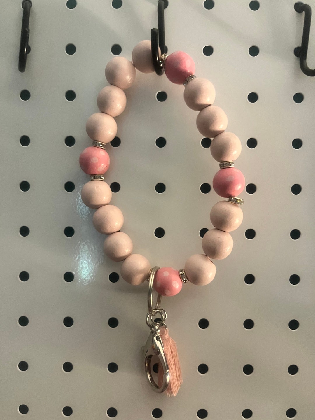 Pink Key Ring - Etsy