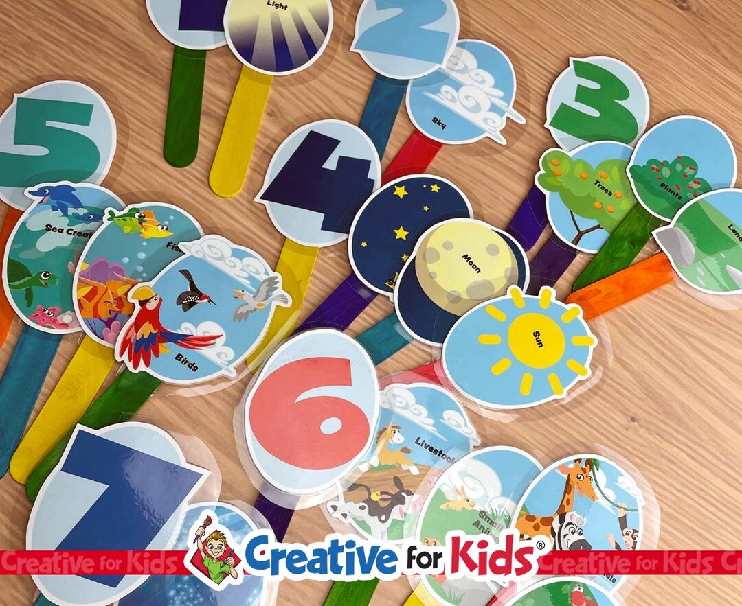 Creation Story Bible Puppets: Sunday School Printable Activity (digital ...