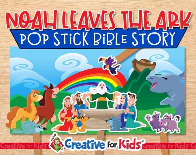 Noah's Ark Puppet Printable: Sunday School Bible Story Activity ...