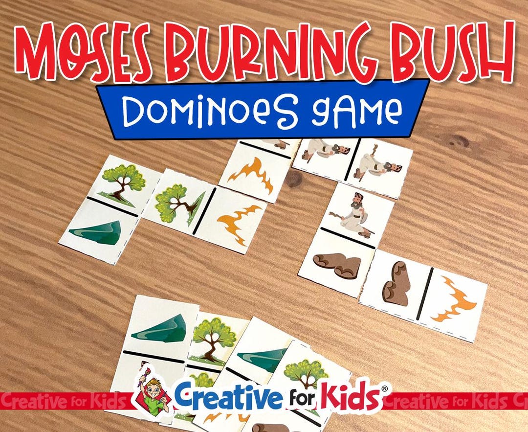 Moses at the Burning Bush Bible Games for Kids Printables | Sunday ...
