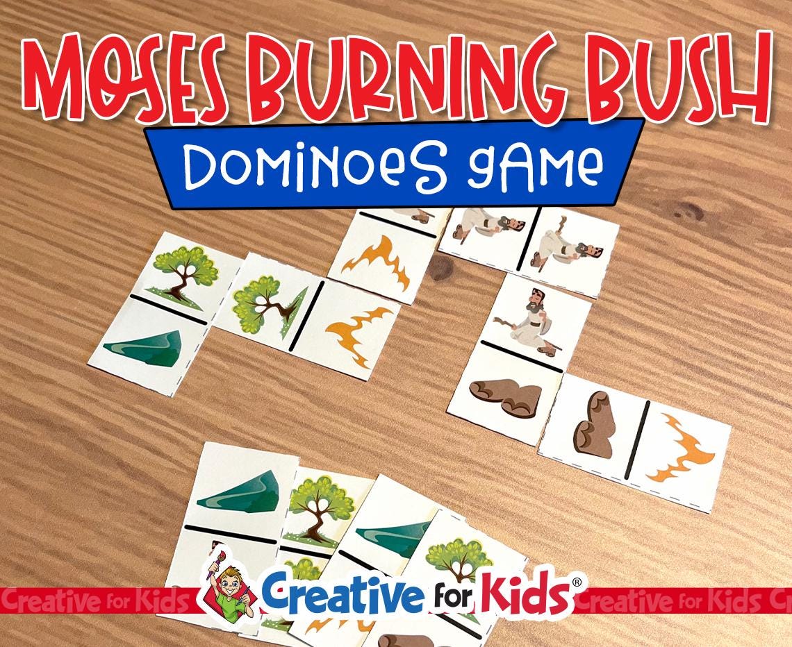 Moses and the Burning Bush Bible Games: Sunday School Printables ...