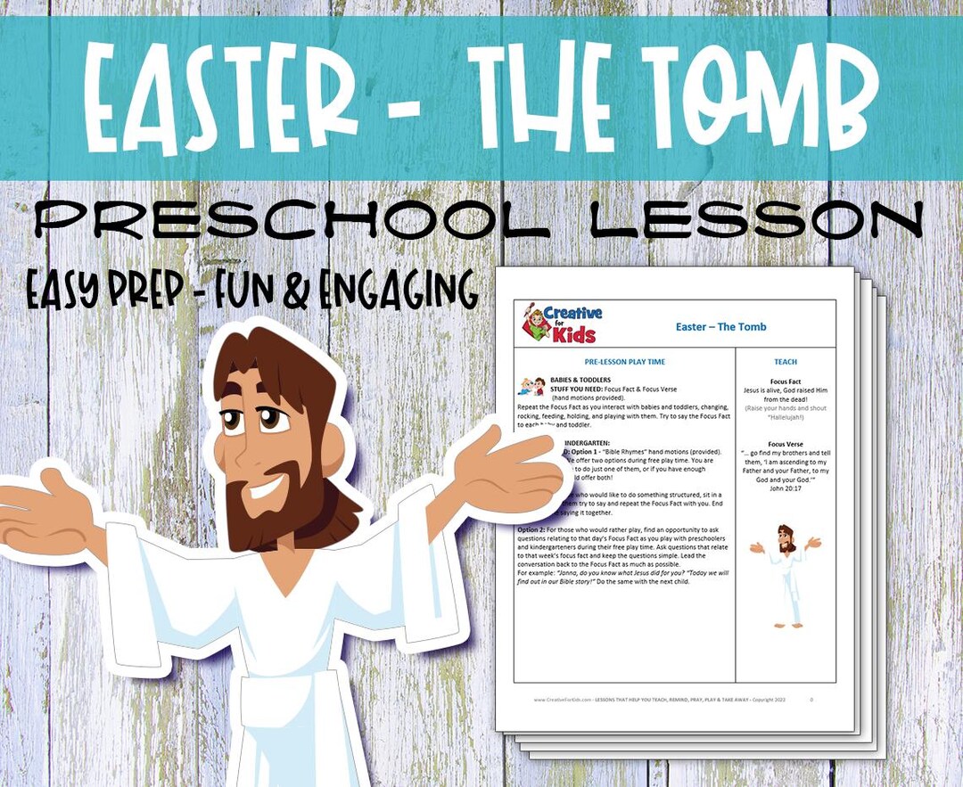Easter Bible Story Printables for Preschool: Holy Week Activities ...