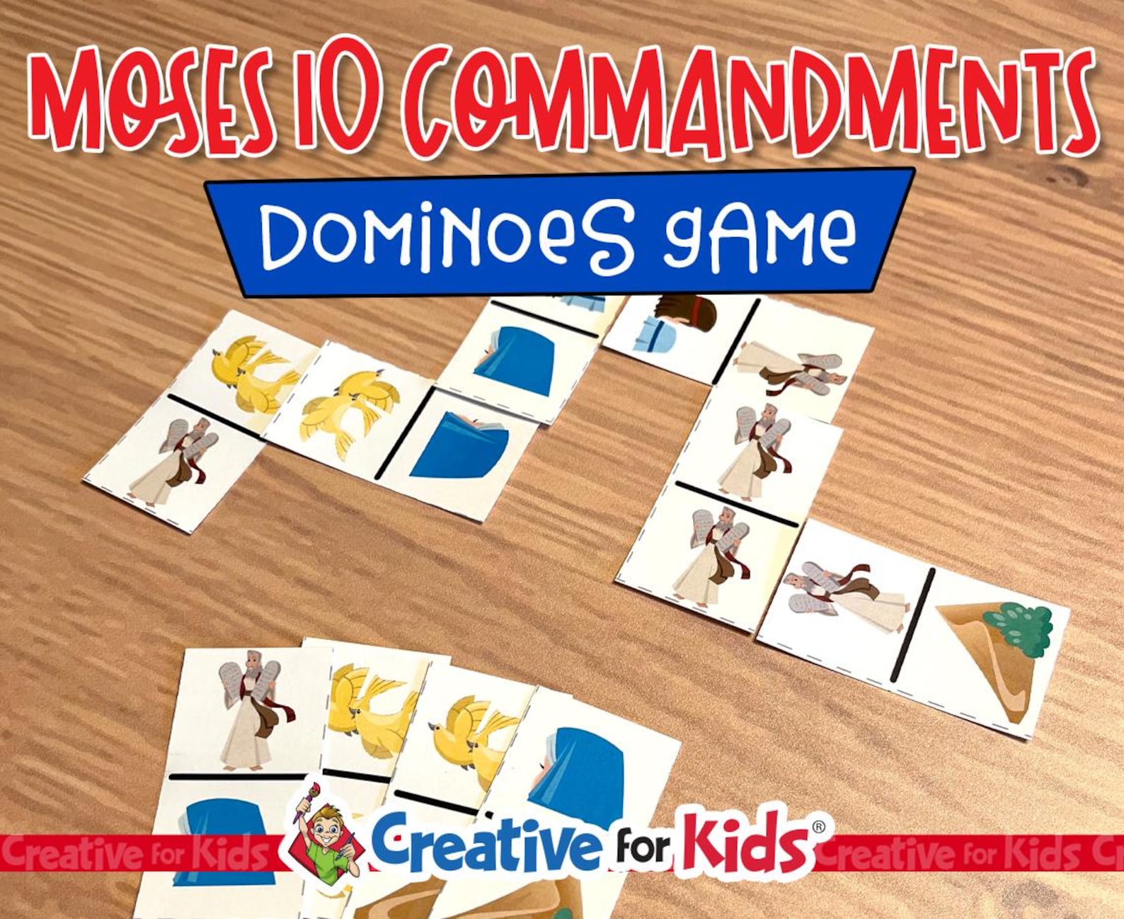 Moses Ten Commandments Bible Games: Sunday School Printables (digital ...