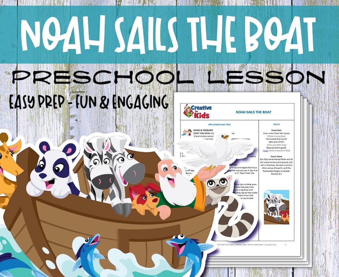 Noah's Ark Bible Lesson Printable: Christian Homeschool Activity (PDF ...