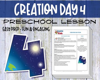 Creation Bible Lesson: Sunday School Activity, Christian Homeschool ...