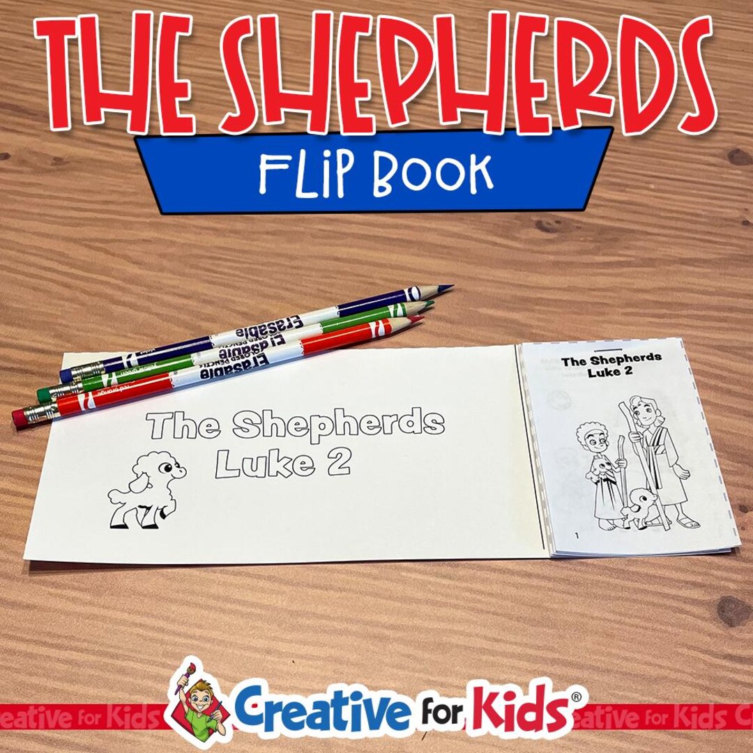 Nativity Story Flip Book: Christmas Coloring Pages for Kids (digital ...