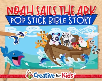 Noah's Ark Puppet Printable: Sunday School Bible Story Activity ...