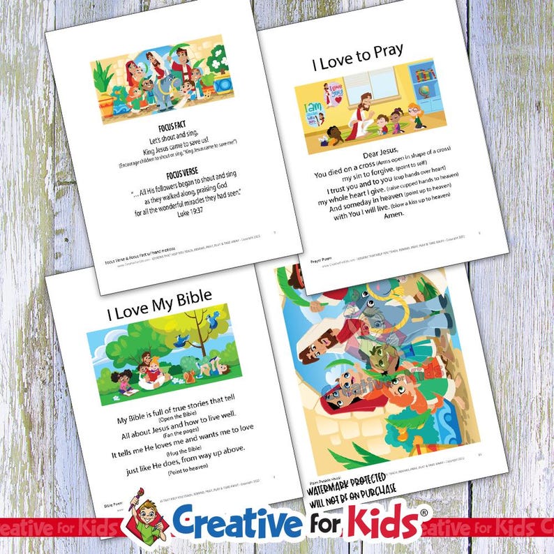 Easter Bible Story Printables for Preschool: Holy Week Activities ...