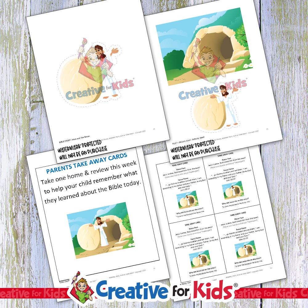 Easter Bible Story Printables for Preschool: Holy Week Activities ...