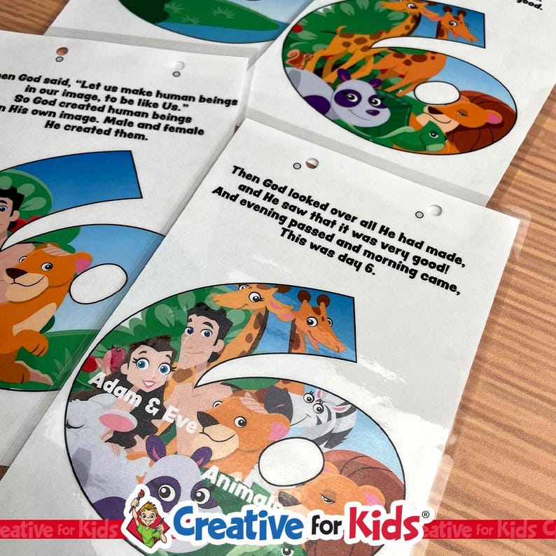 7 Days of Creation Flip Book: Bible Story Printable PDF Download for ...