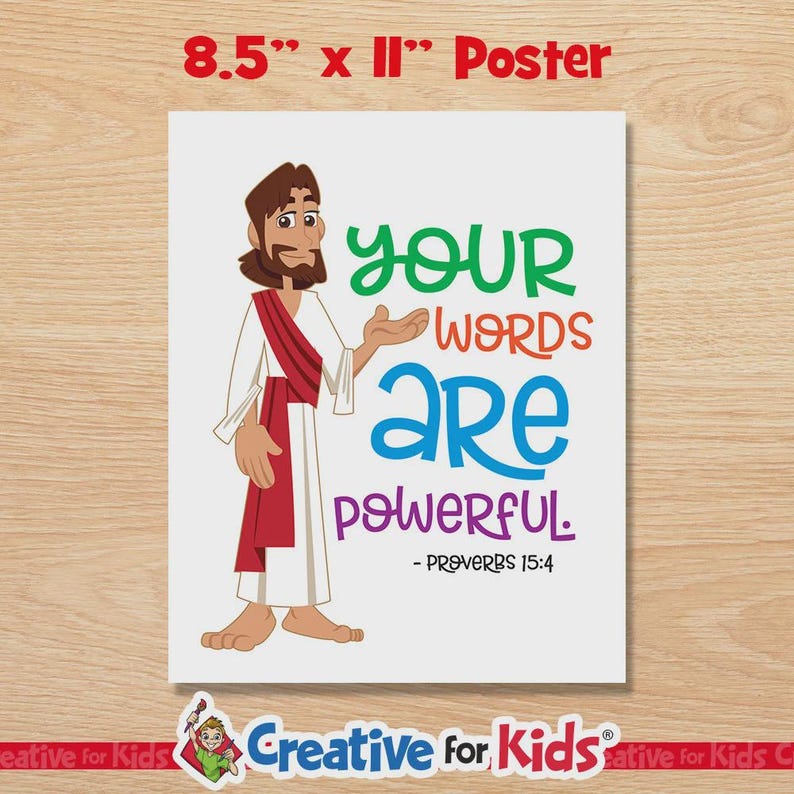 Jesus Bible Verse Flash Cards: Preschool Scripture Memory Printables ...