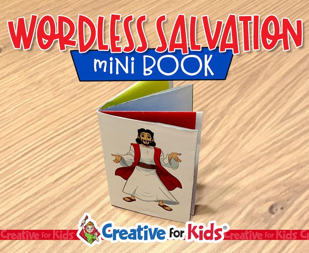 Salvation Wordless Book Printable: Gospel Color Lesson for Kids ...