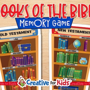 Books of the Bible Games for Kids: Sunday School Printables (PDF ...