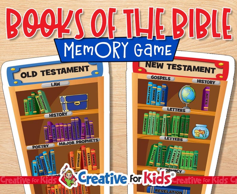 Books of the Bible Games for Kids: Sunday School Printables (PDF ...