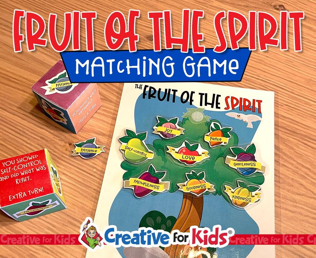 Fruit of the Spirit Game: Sunday School Printable (digital Download - Etsy
