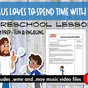 Jesus & Me Preschool Printable Lesson: Bible Activities, Sunday School ...