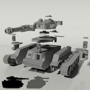 GRIM TIGER Main Battle Tank - Etsy